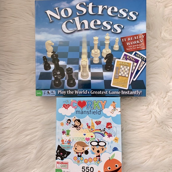 Toys | No Stress Chess Board Game And Puzzle | Poshmark